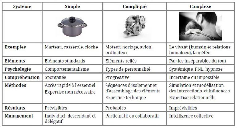 Distinguer le compliqué du complexe - Institut Repère